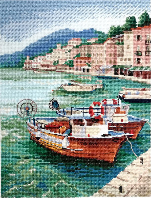 Набор для вышивания "Лодки" 17х22см, 02.012.05