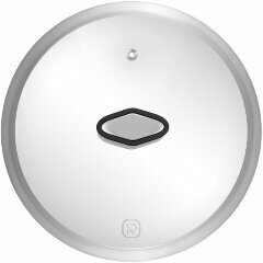 Крышка Rondell Stolz RDA-1785 d=26см крыш. прозрачный руч. черная