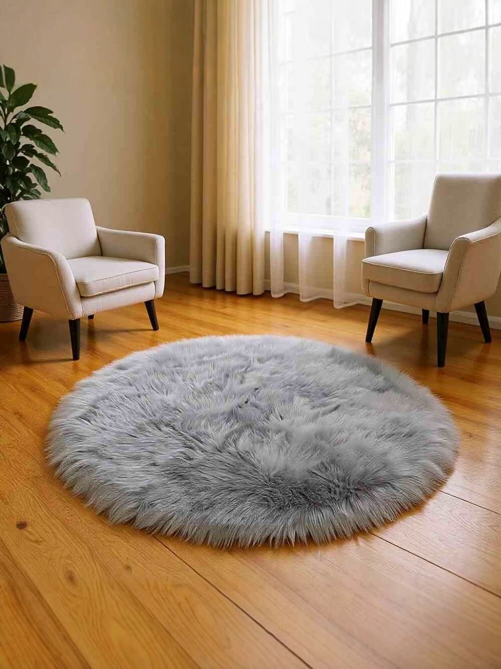 Ковер "Русский стиль" 3D, полимерный, противоскользящий, круглый, 1,8x1,8 м