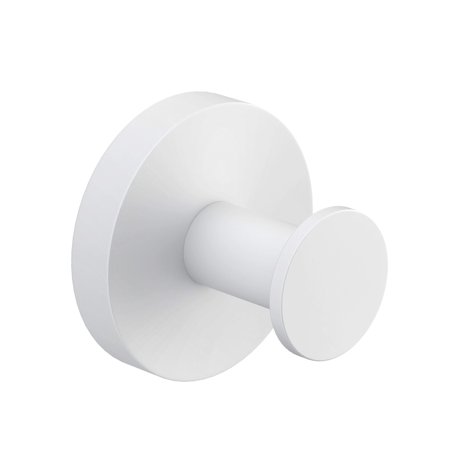 Крючок Timo "Saona" 13011/16, белый матовый, латунь, крепление шурупами, 1 шт.