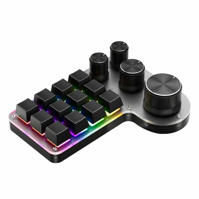 Программируемая клавиатура с энкодерами, - черный bluetooth