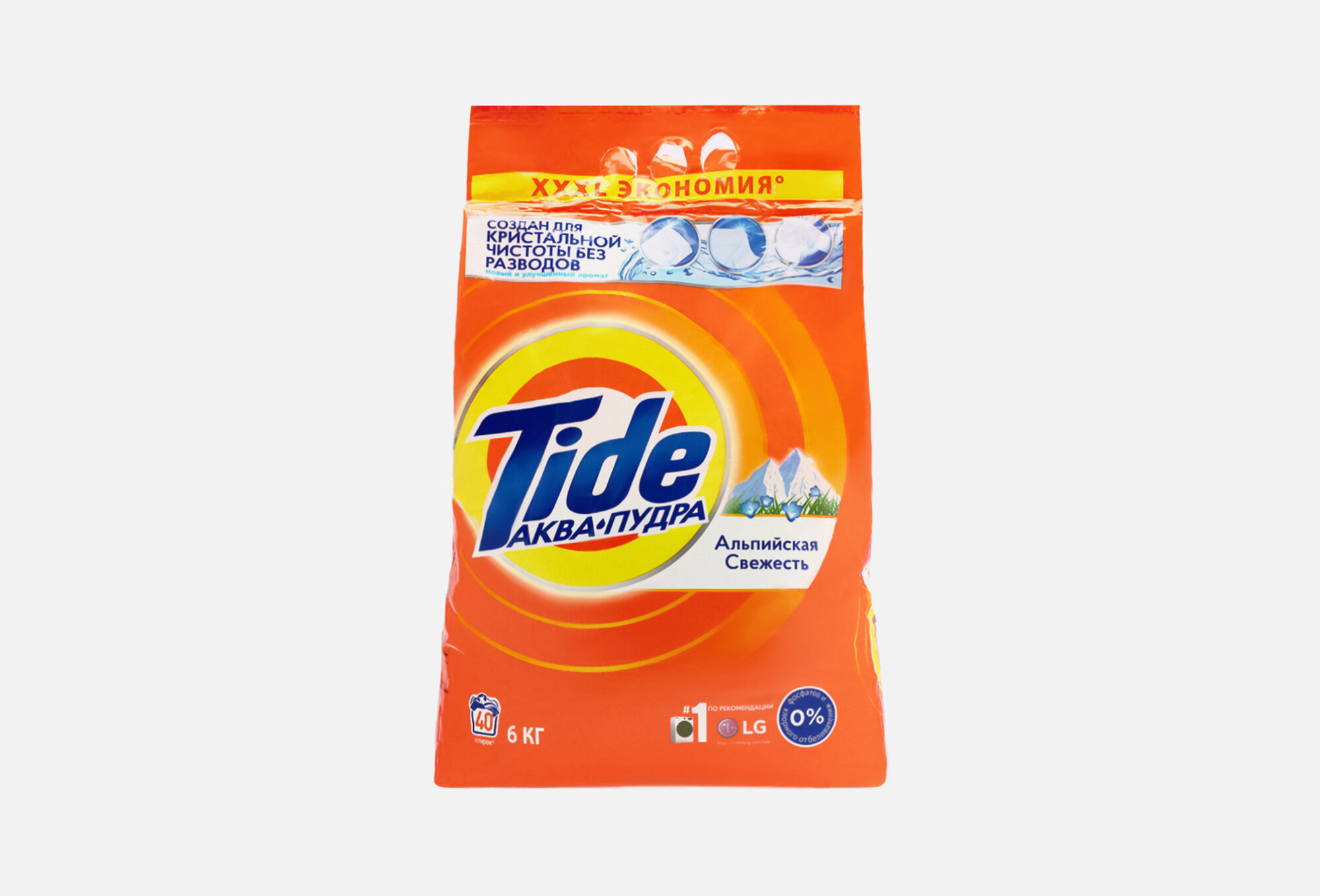 Порошок стиральный TIDE Альпийская свежесть 6000 г