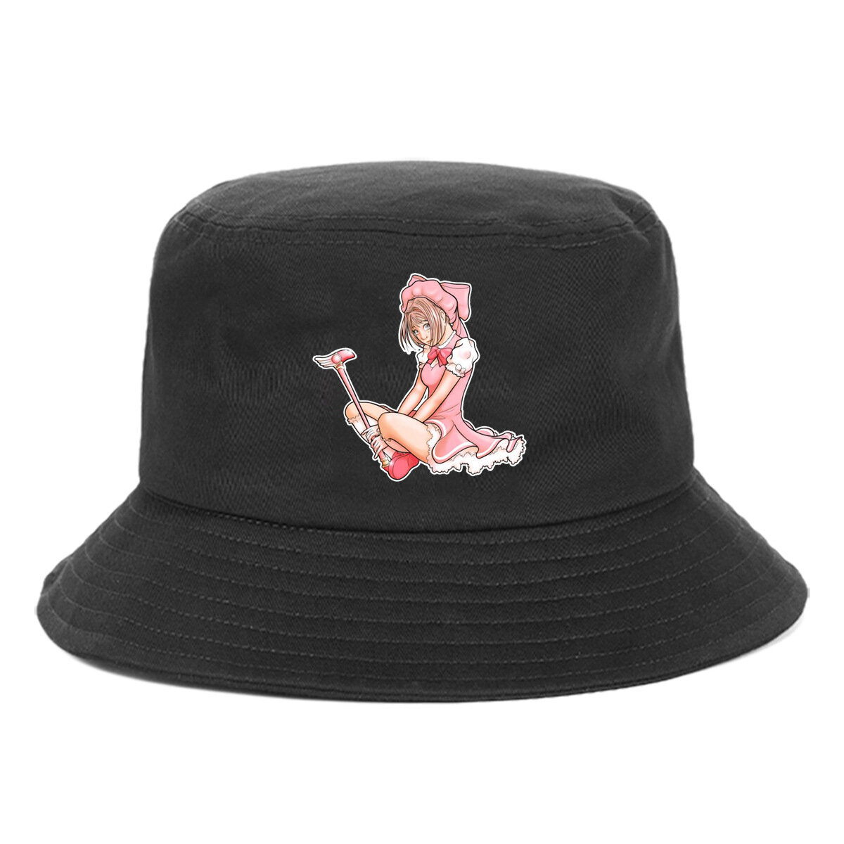 Шляпа-бакет Anime Cards Captors Sakuras унисекс, повседневная, пляжная, рыбацкая, солнцезащитная, подходит для подростков и взрослых