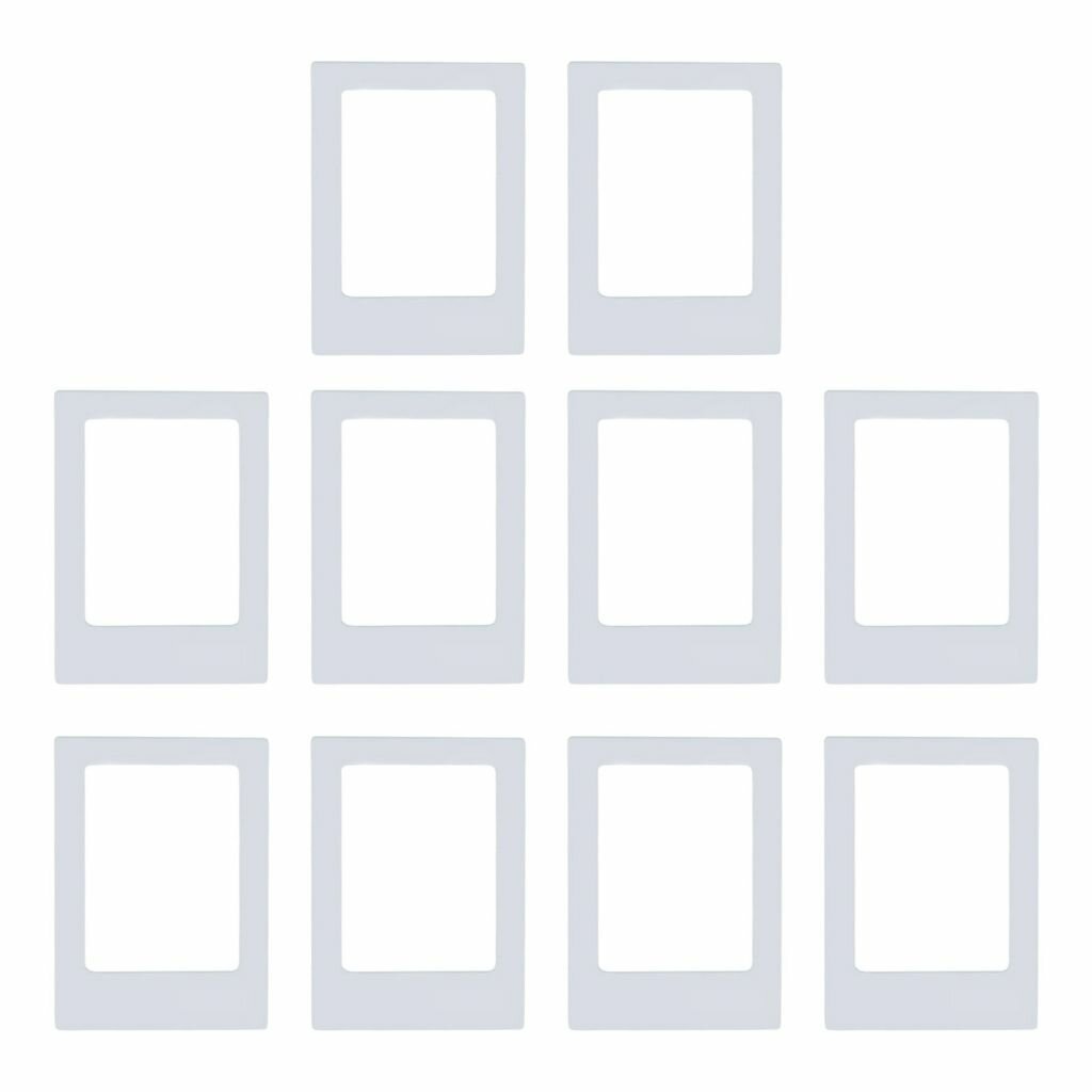 10 шт, 3-дюймовая магнитная пленка polaroid для создания креативной магнитной рамки diy magnetic fun прозрачная маленькая фоторамка-дымчато-серая