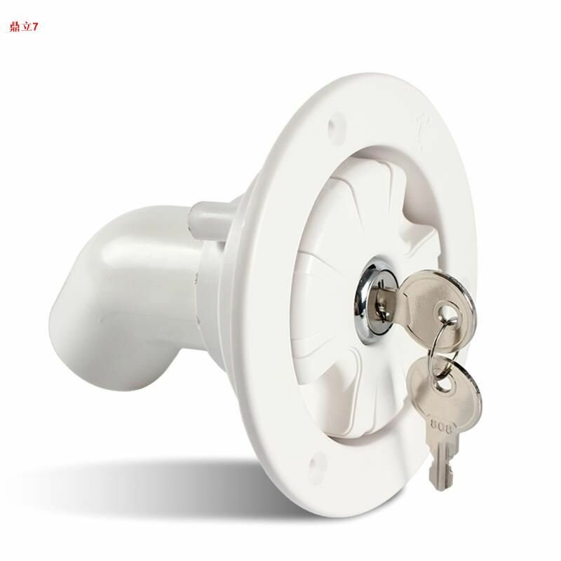 Самотечный люк для наполнения пресной водой с запирающимся замком и ключами, входной фильтр для автофургонов, кемперов и лодок, герметичный и долговечный