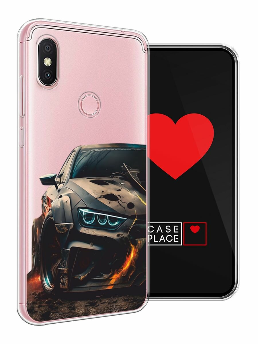 Чехол на Xiaomi Redmi S2 (Redmi Y2) / Сяоми Редми С2 (Редми Y2) с принтом "На износ", прозрачный — фото 1