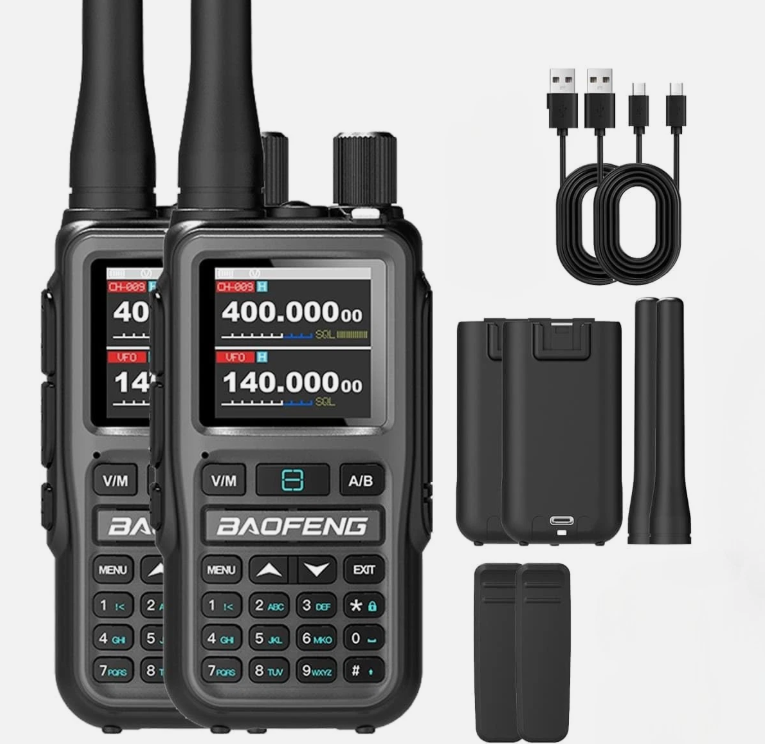 Baofeng UV-5R Mini PадиостанцИи Pации и радиостанции Walkie Talkie VHF UHF Двойный ключ PTT USB-C Программа приложения