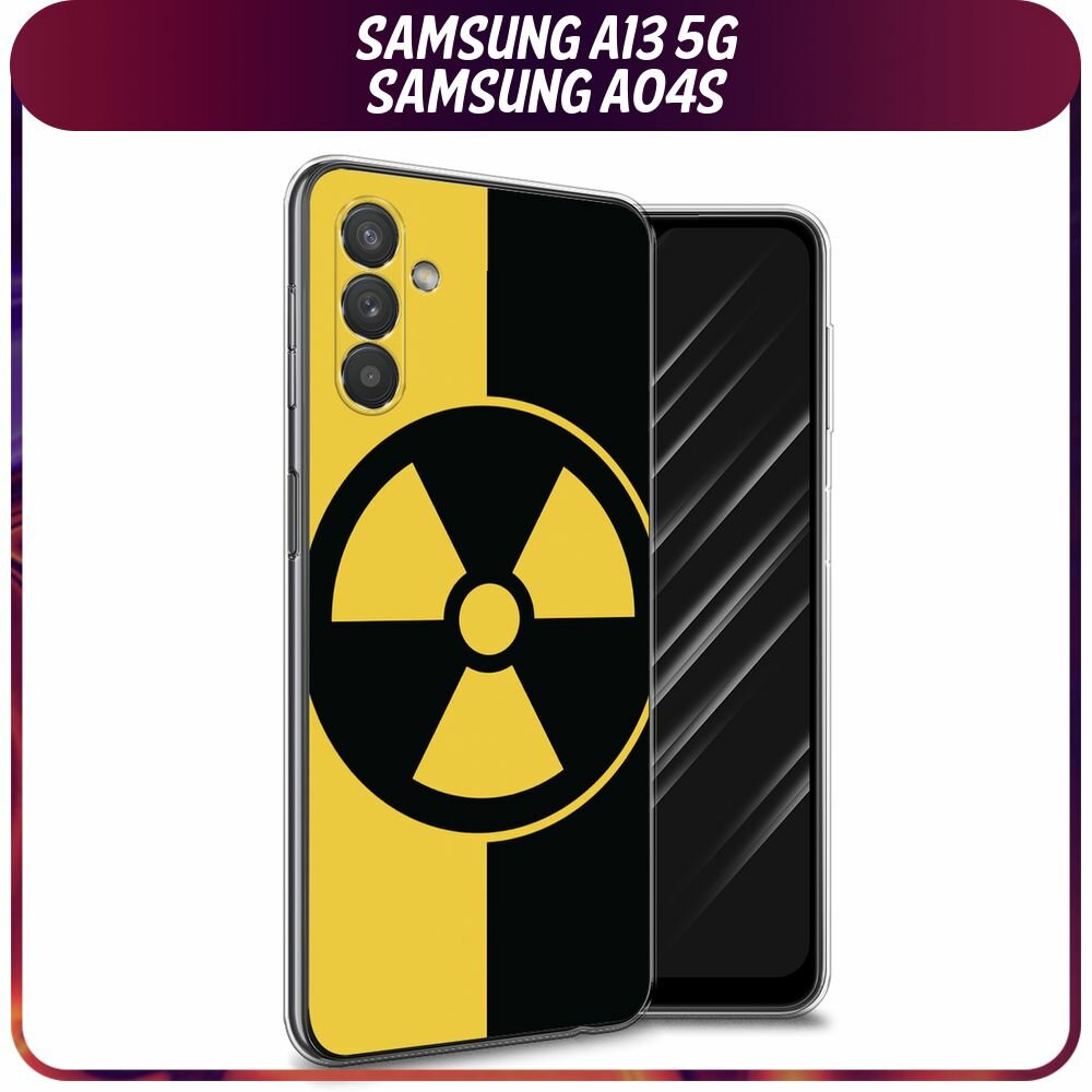 Чехол на Samsung Galaxy A13 5G/A04s / Самсунг Галакси А13 5G/A04s с принтом "Эмблема черно-желтая"