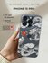 Чехол на Apple iPhone 15 Pro / Айфон 15 Про с принтом "Драконы и Солнце", прозра...