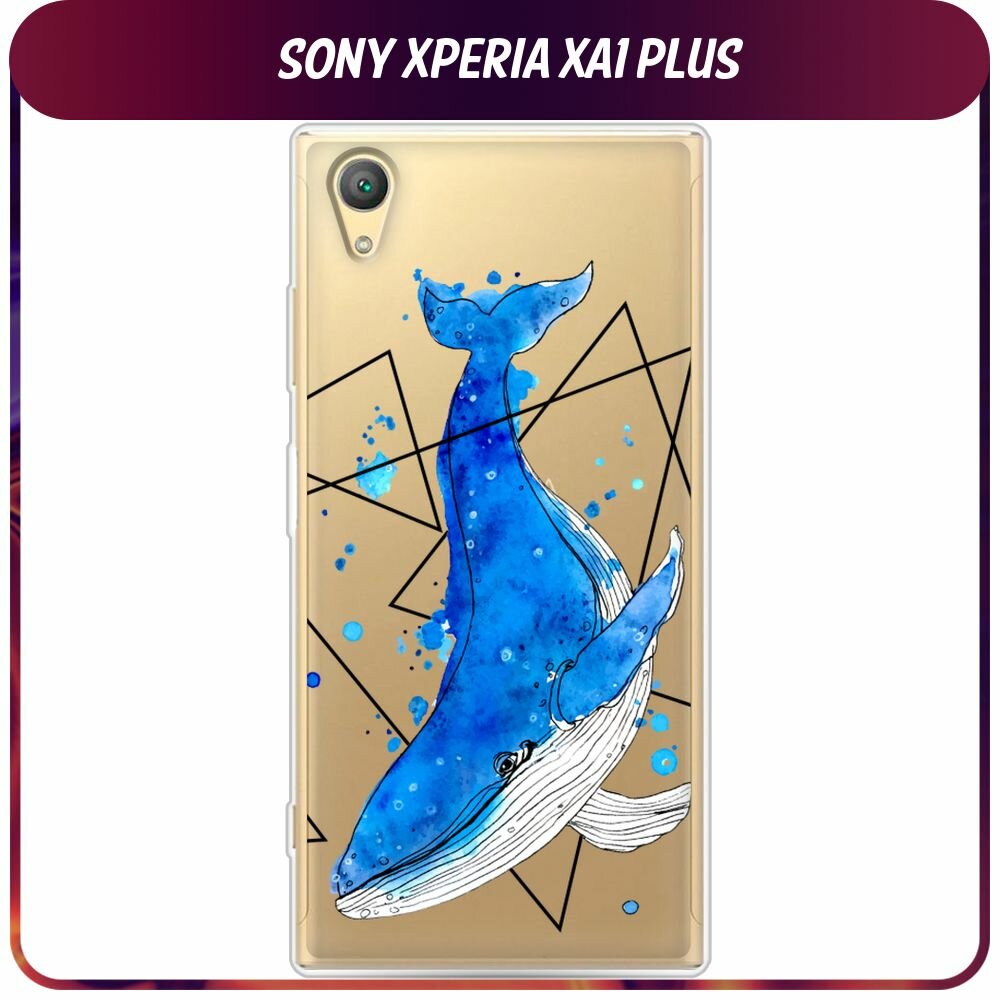 Чехол на Sony Xperia XA1 plus / Сони Икспериа ХА 1 Плюс с принтом "Кит графика", прозрачный