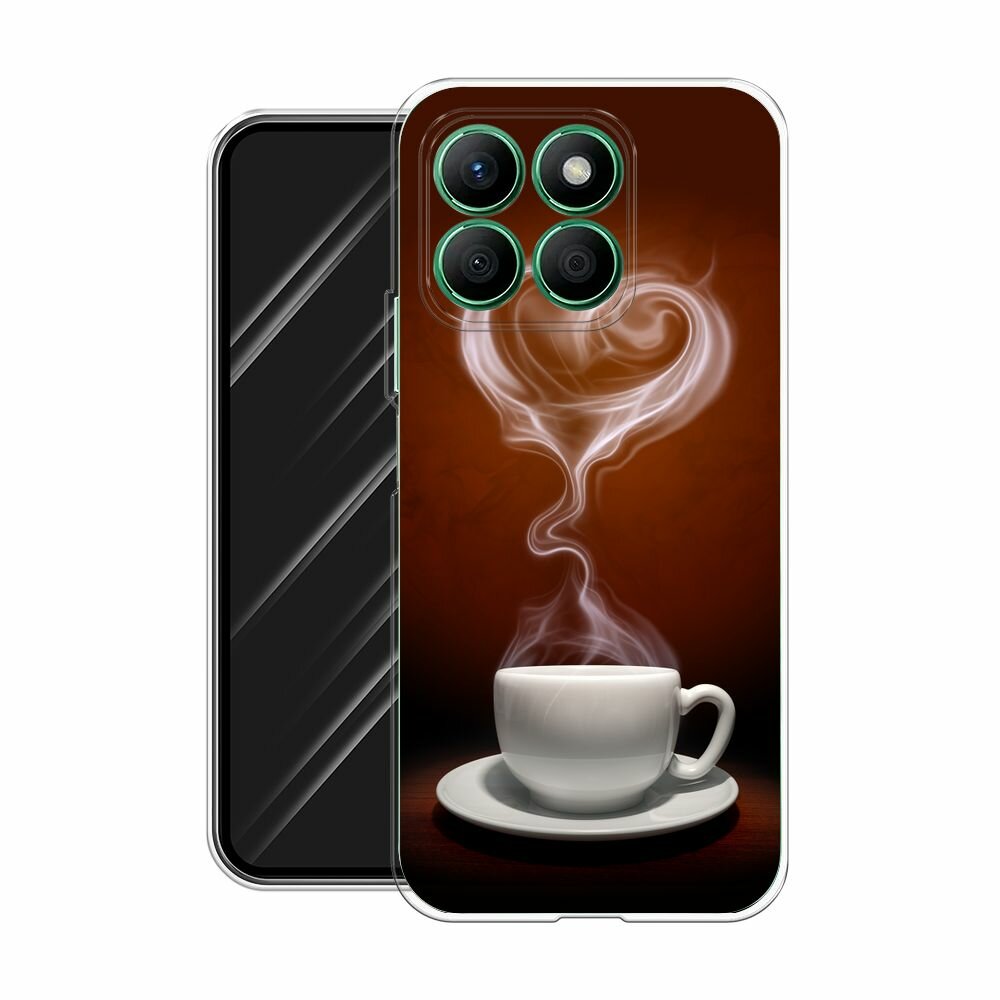 Силиконовый чехол на Honor X8B / Хонор X8B с принтом Кофейная любовь — фото 1