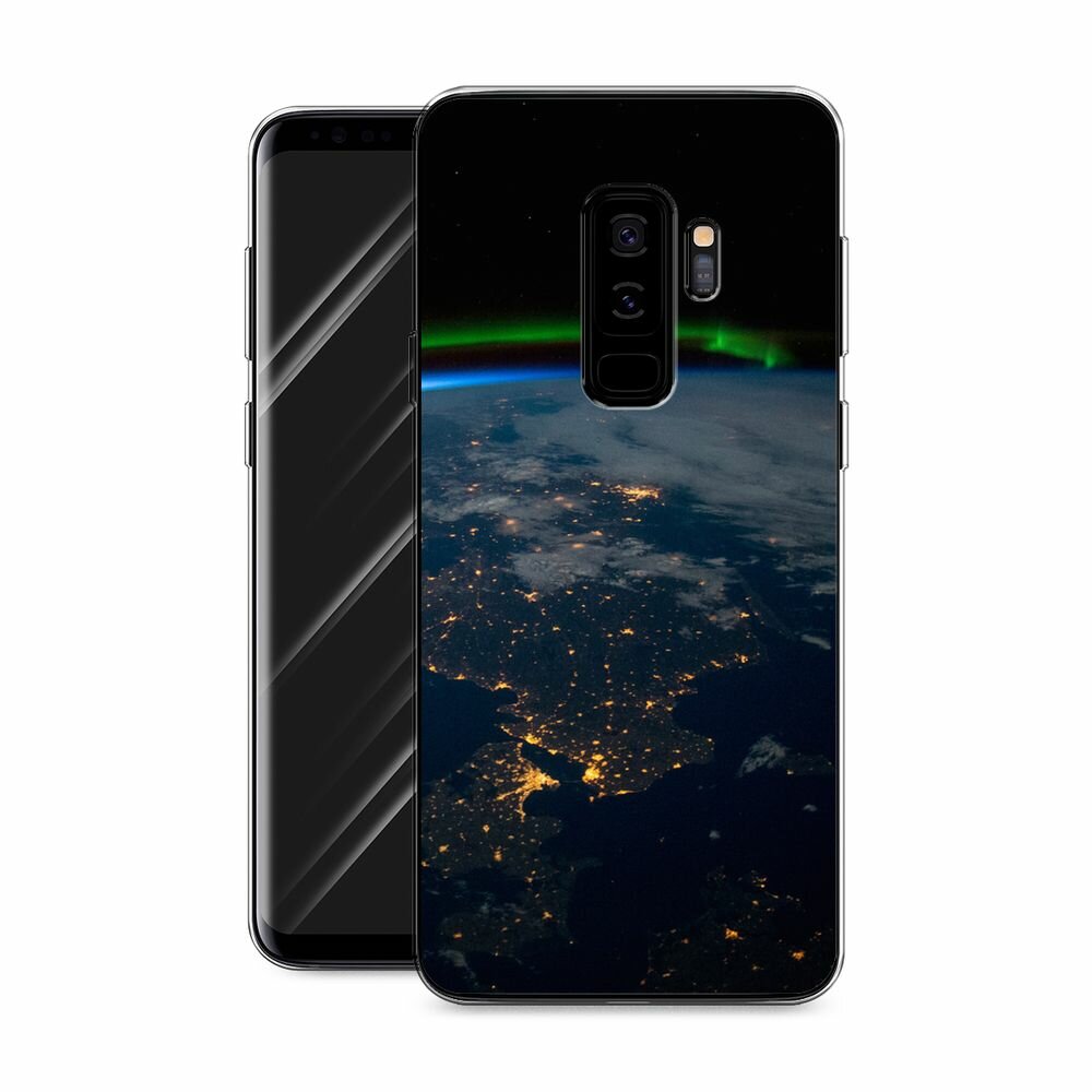 Чехол на Samsung Galaxy S9 + / Самсунг Галакси С9 Плюс с принтом "Земля из космоса" — фото 1