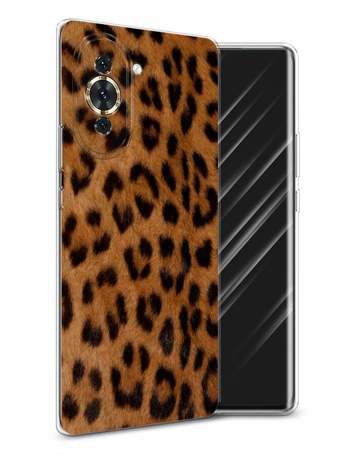 Чехол на Huawei Nova 10 / Хуавей Нова 10 с принтом "Мех леопарда"