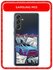 Чехол на Samsung Galaxy M55 / Самсунг M55 с принтом "JDM коллаж", прозрачный