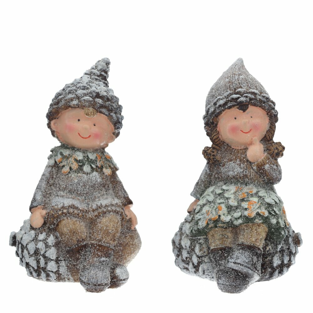 Фигурка декоративная "Зимнее чудо" 10,5х10х18