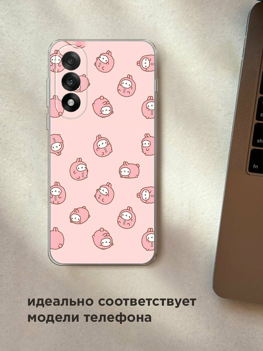 Чехол на OnePlus Nord 5 / Ван Плас Норд 5 с принтом "Зайчики в капюшонах" — фото 1