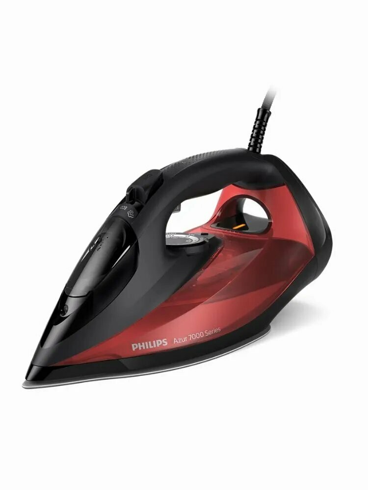 Паровой утюг Philips 7000 Series DST7022/40, черно-красный, 2800Вт