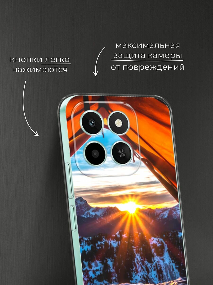 Силиконовый чехол на Honor X6c / Хонор X6c с принтом "Горы 7" — фото 1
