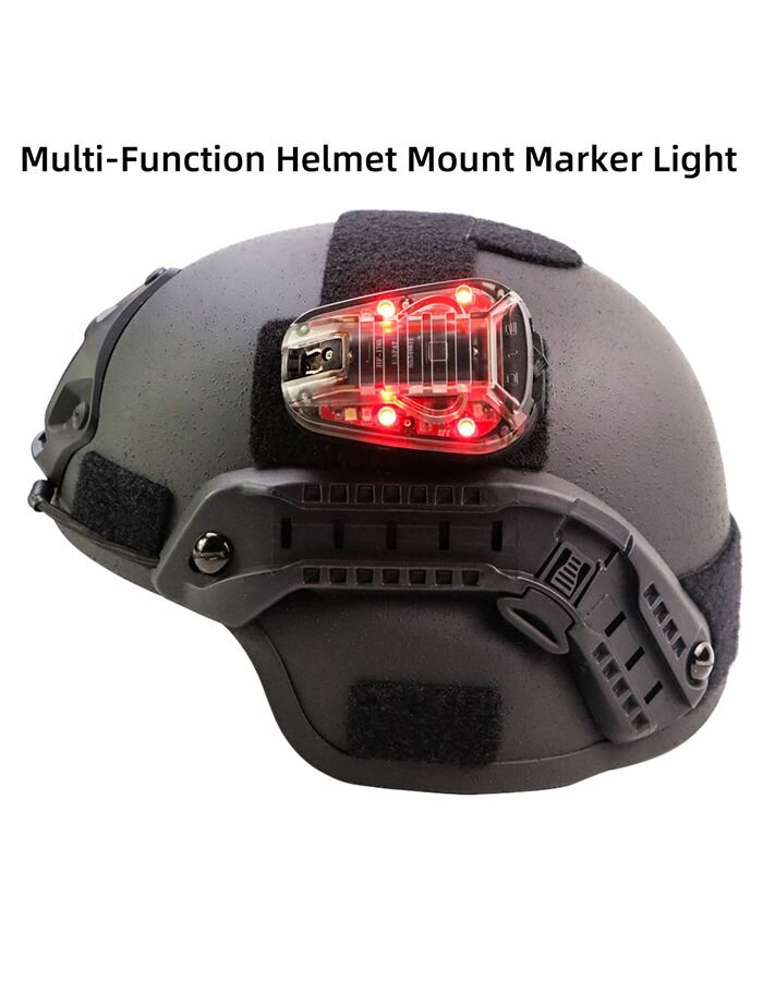 Фонарь-маячок для выживания на шлеме, проблесковый маячок на шлеме с волшебной лентой D