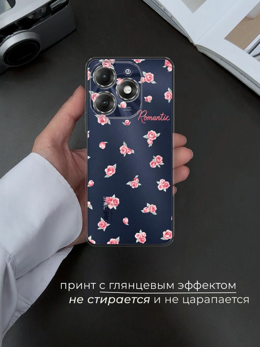 Чехол на Itel A70 / Ител А70 с принтом "Romantic 3" — фото 1