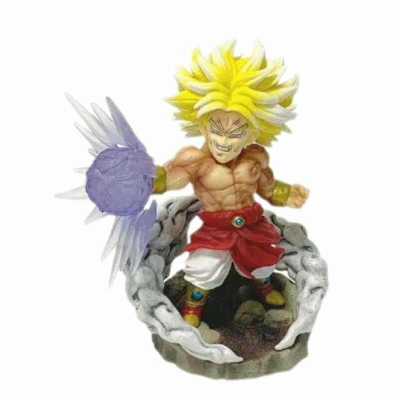Стильный набор фигурок персонажей Dragon Ball Super Saiyan: Гоку, Броки и Вегета для коллекции.