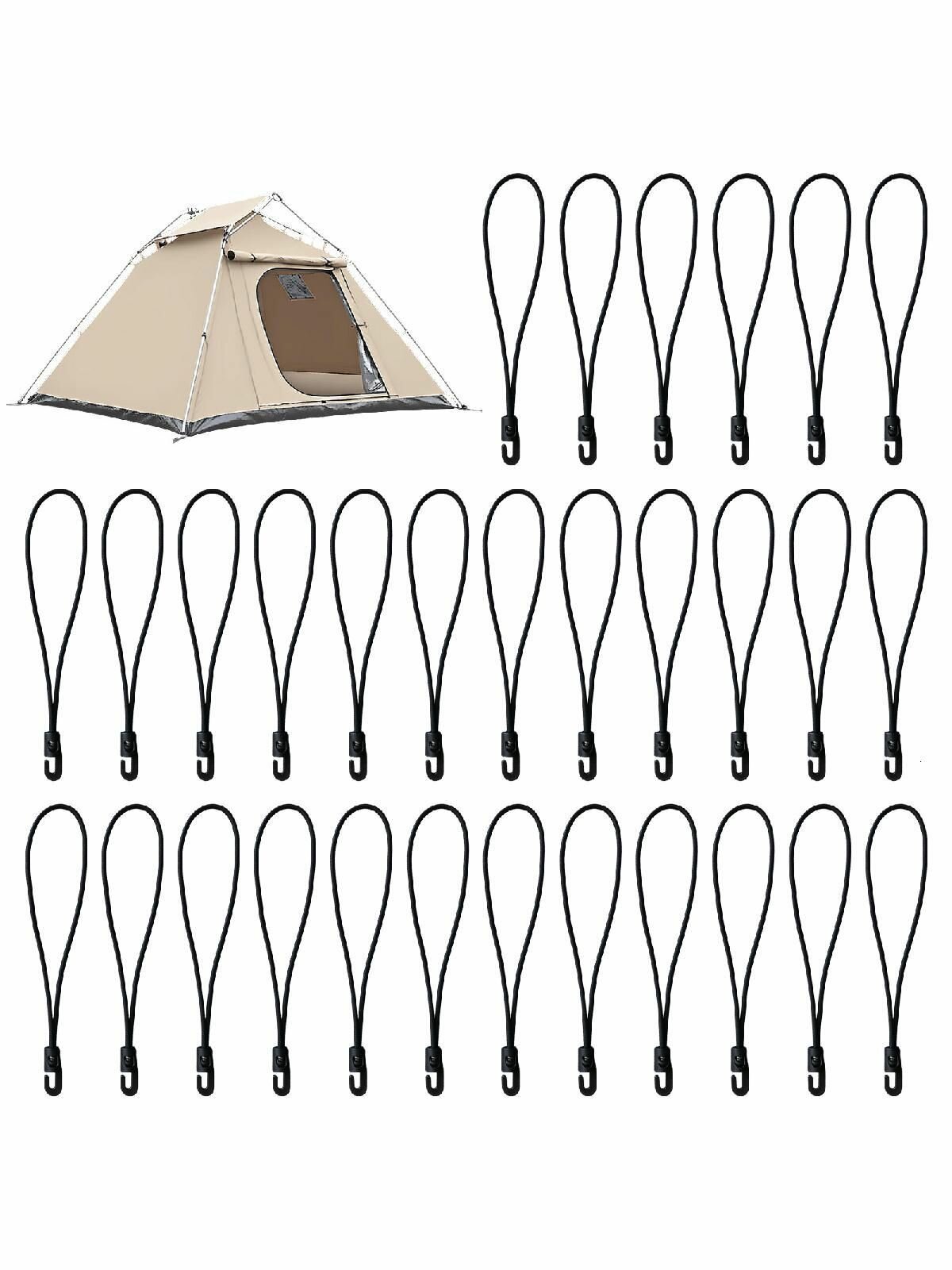 30 шт. 4 мм прочный эластичный шнур с крючком для шитья