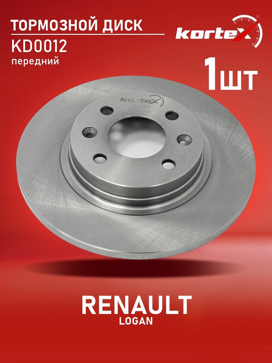 Диск тормозной (левый/правый передний) Renault Рено Logan Логан Sandero Сандеро Twingo Smart Forfour Fortwo DF4381 6001547683 7701208252 8200123117 4534200000 6001577683