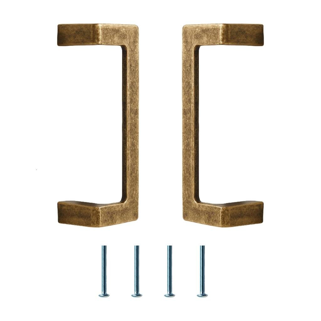 Пара антикварного металлического комода тянет стильное набор шкафа для современных домов, Старинная Медь - расстояние между отверстиями 96