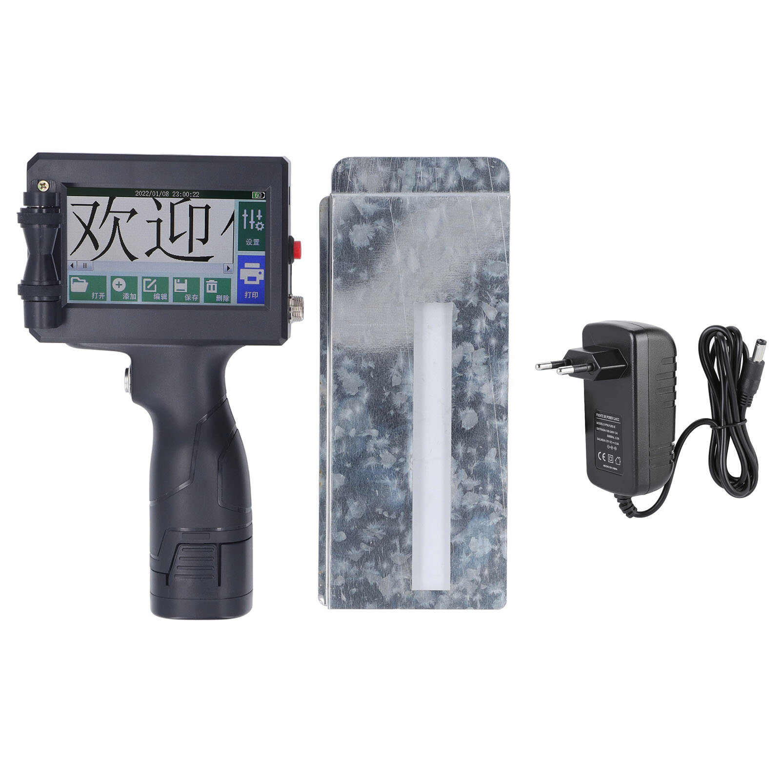 Руковолочный струйный принтер Printer Portable Intelligent со светодиодным сенсорным экраном без картриджа 12,7 мм