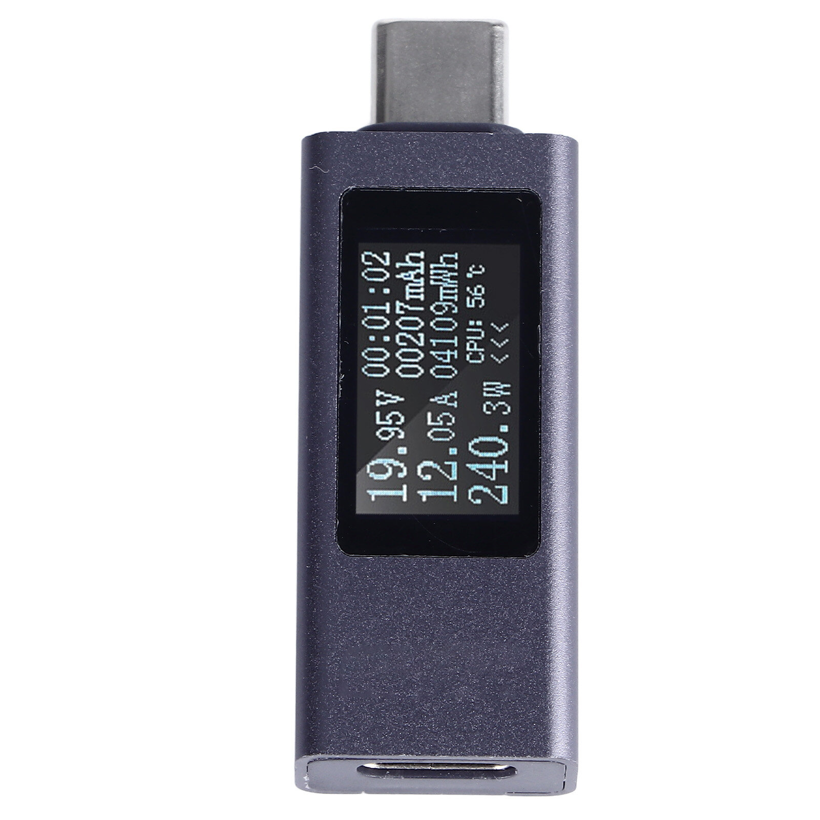 Тестер типа C 12A Высокий ток PD DC Voltmeter Meter USB C Мультиметр для зарядки телефона
