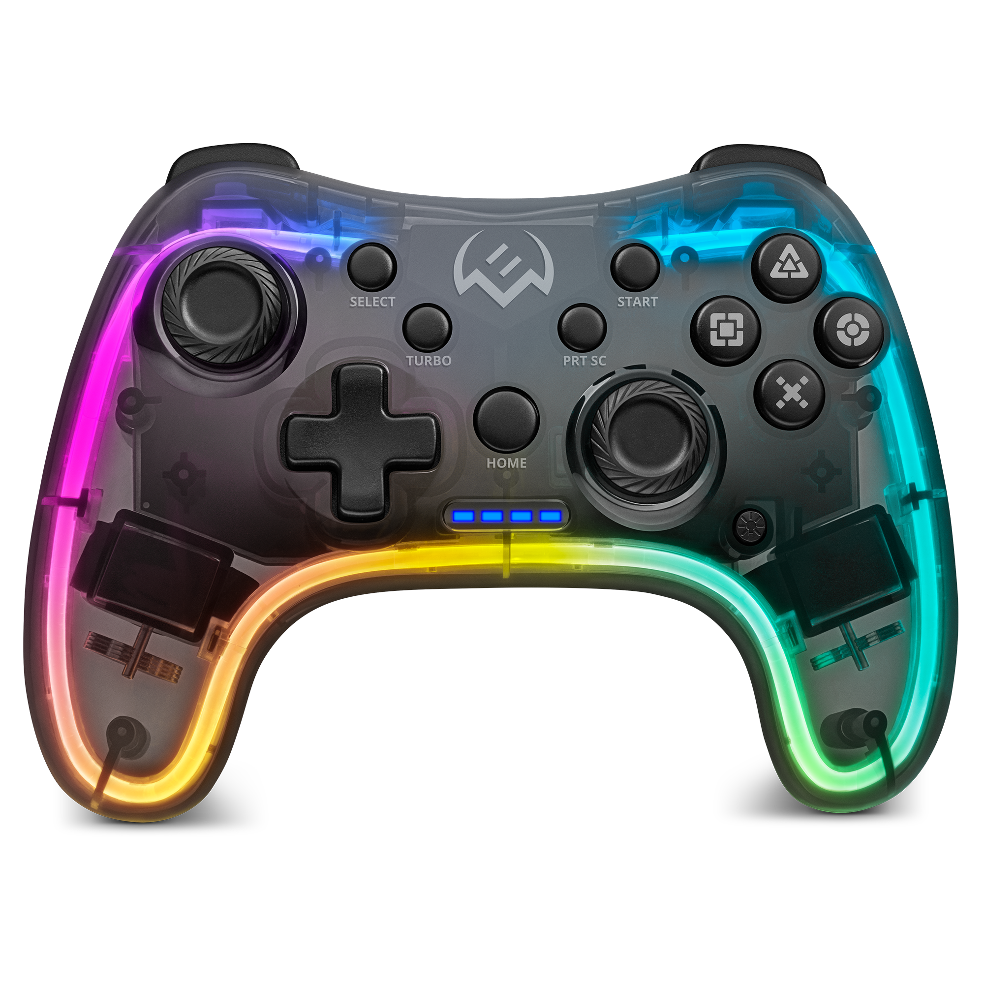 Геймпад SVEN GC-5050, Bluetooth, прозрачный корпус, RGB-подсветка