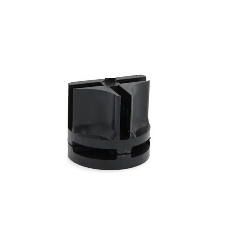 Крепеж тройной торцевой для витрин из стекла, Держатель стекла для витрин из ячеек (КУБ) - 4 шт.