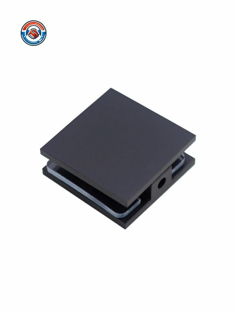 Латунный стеклодержатель для закалённого стекла 8-12 мм, квадратный U-образный зажим, хром/матовый/чёрный/золотой, усиленное крепление для полок и перегородок в ванной