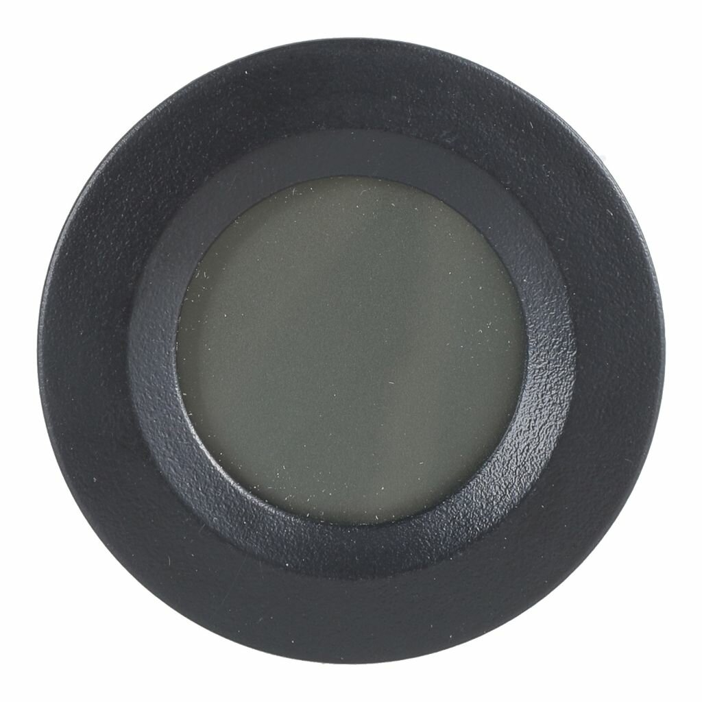 (1 шт.) Круглый электронный термометр и гигрометр-черный (без батарейки)