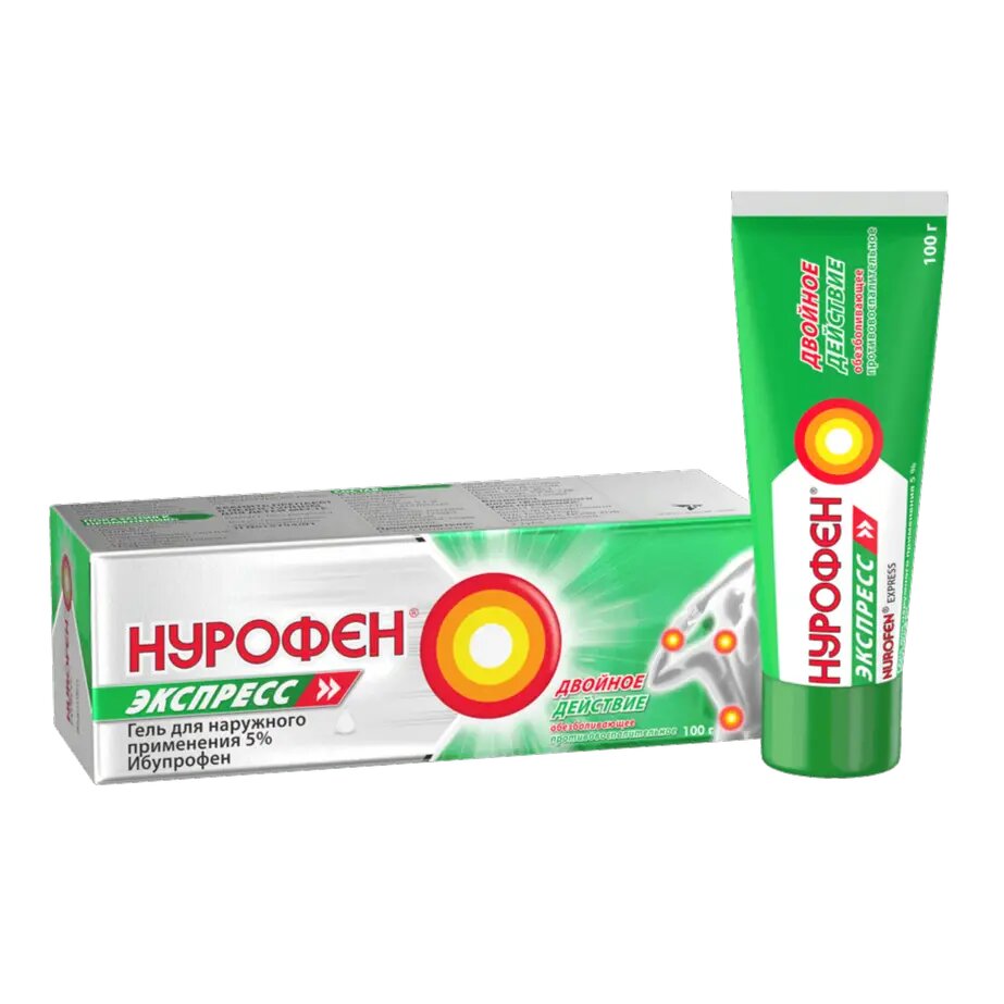 Нурофен Экспресс гель для наружного применения 5 % 100 г 1 шт