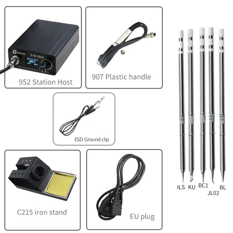 T12-952 паяльная станция STM32 электронный сварочный утюг OLED дисплей