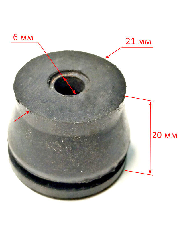Демпфер резиновый (короткий) для бензопилы HUTER BS-40 (s/n TPW~)