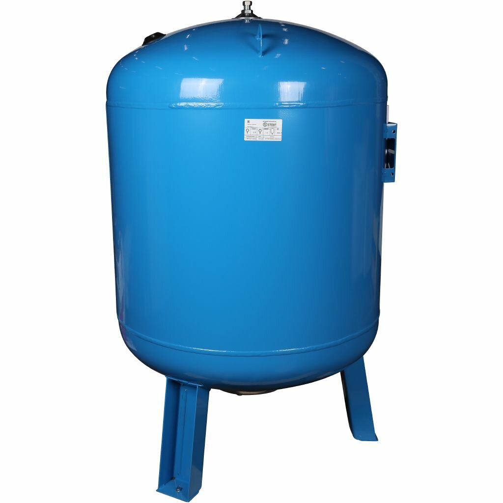 Расширительный бак/гидроаккумулятор STOUT 500 л вертикальный синий STW-0002-000500