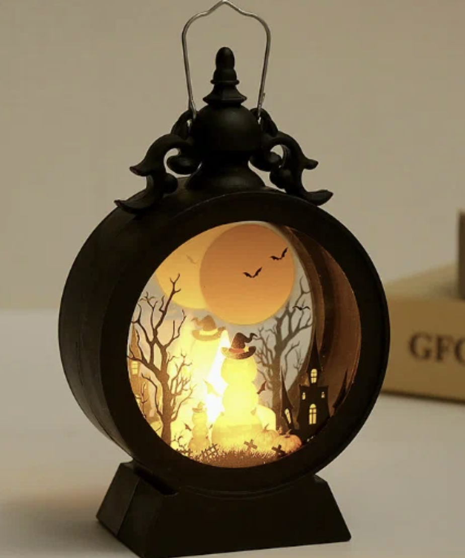 Креативный ночник для украшения ветряной лампы на Хэллоуин, 9,5 *15 см, в тыквенном стиле