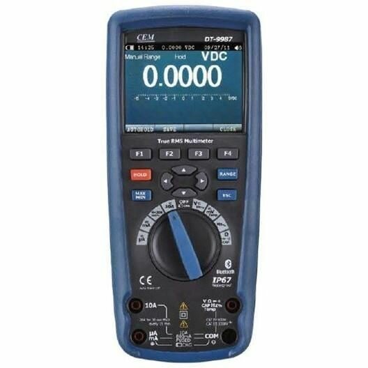 Профессиональный промышленный мультиметр DT-9987 True RMS с цветным ЖК-дисплеем