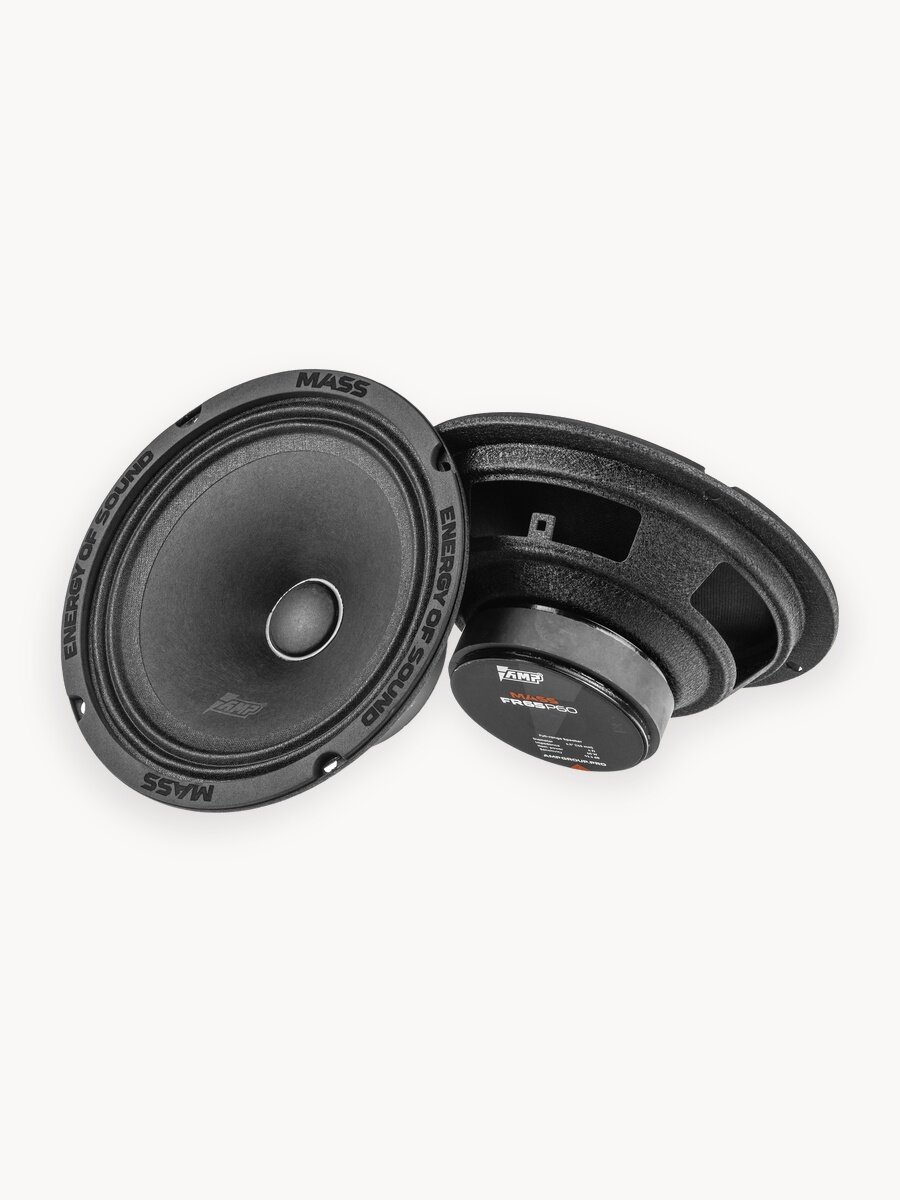Акустика эстрадная AMP MASS FR65P60 / Колонки автомобильные 16 см / Комплект 2 динамика /