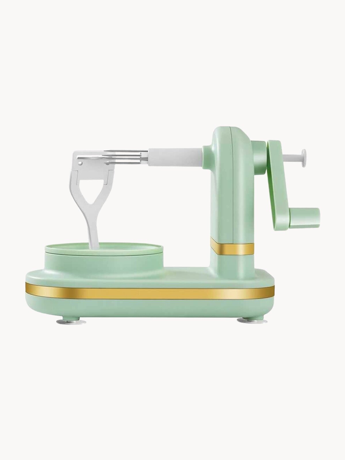 Машинка для чистки и нарезки, для яблок и томатов, пластик, 4 присоски