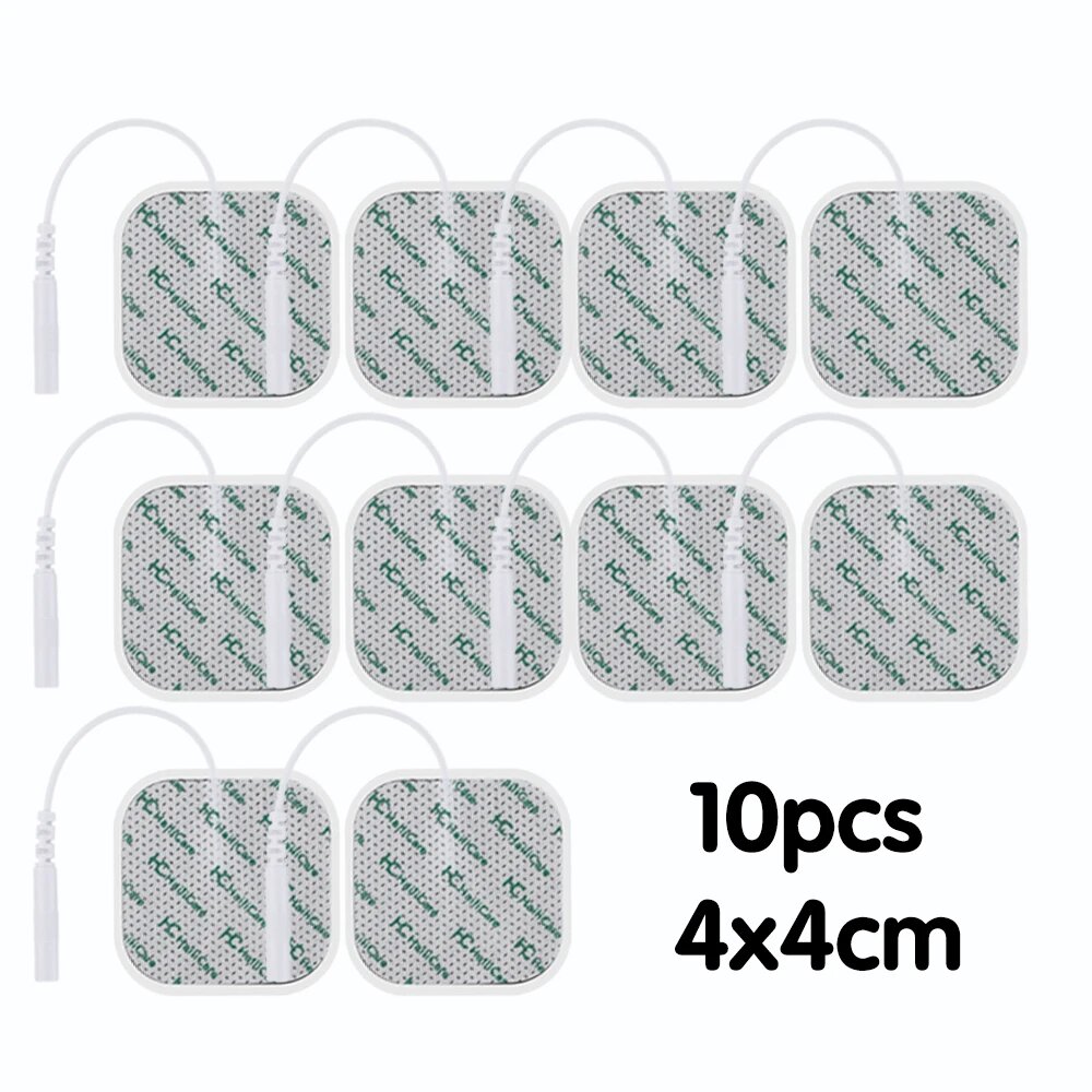 Hailicare Сменные электроды для массажера Tens EMS 10 шт. 10pcs 4x4cm