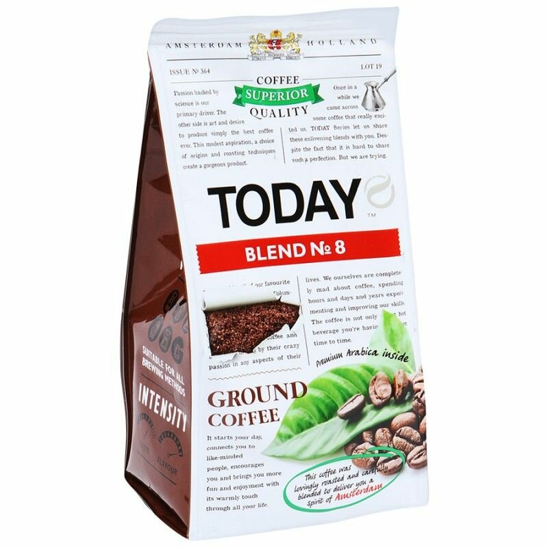 TODAY Кофе молотый Blend №8, 200 г