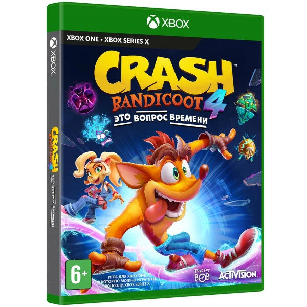 Игра Crash Bandicoot 4: Это Вопрос Времени (Xbox one) б/у, Русские Субтитры