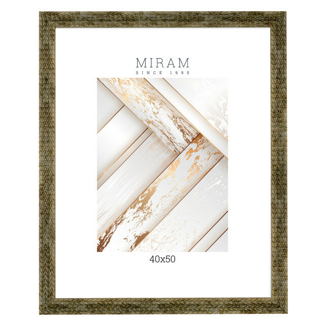 Мирам фоторамка 400х500 мм коричневая пластиковая настенная декоративная рамка