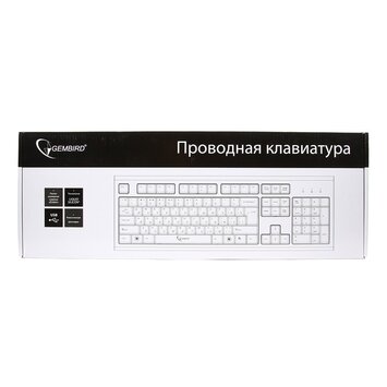 Клавиатура Gembird KB-8355U, USB, белая