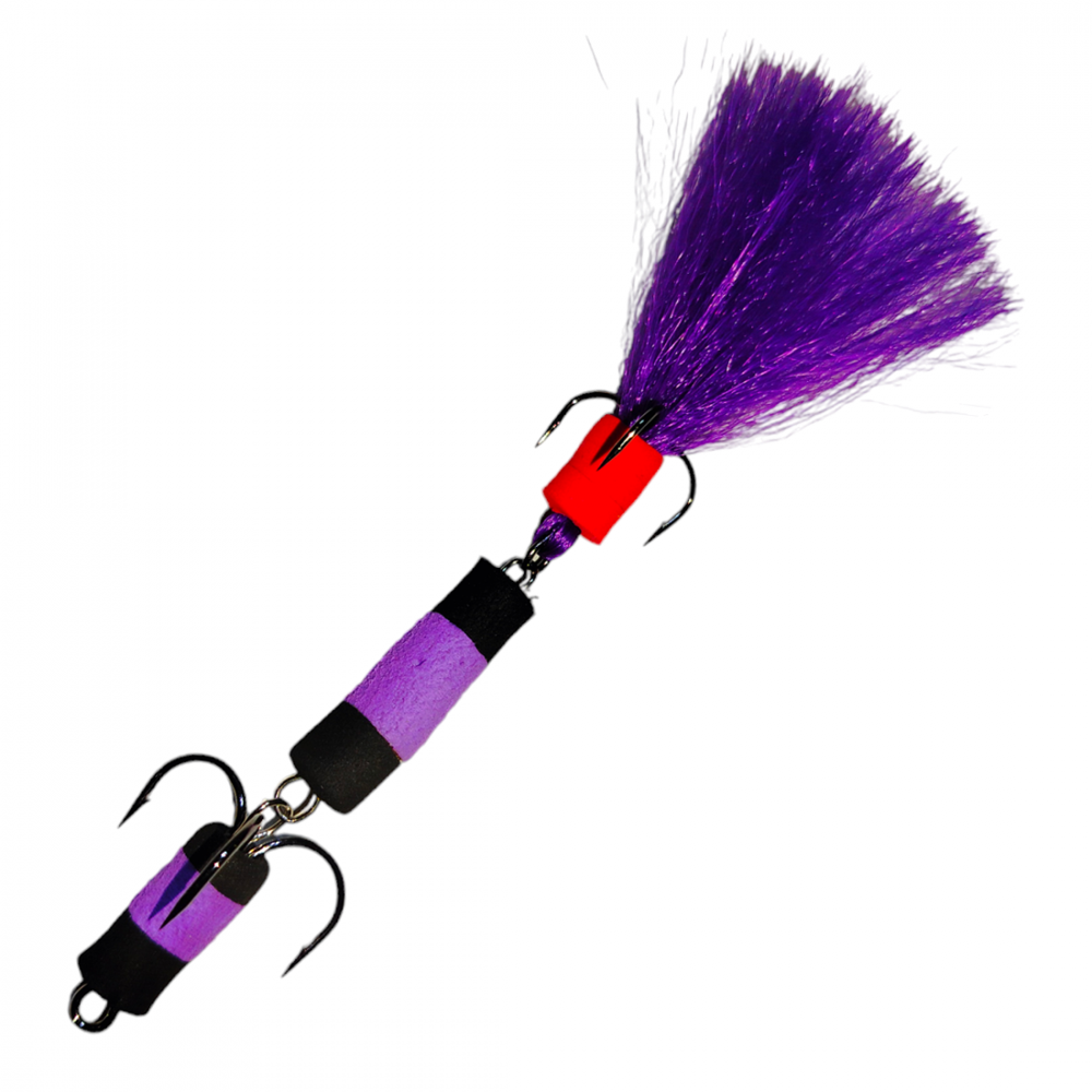 Мандула для рыбалки классика 80 мм. черный/фиолетовый