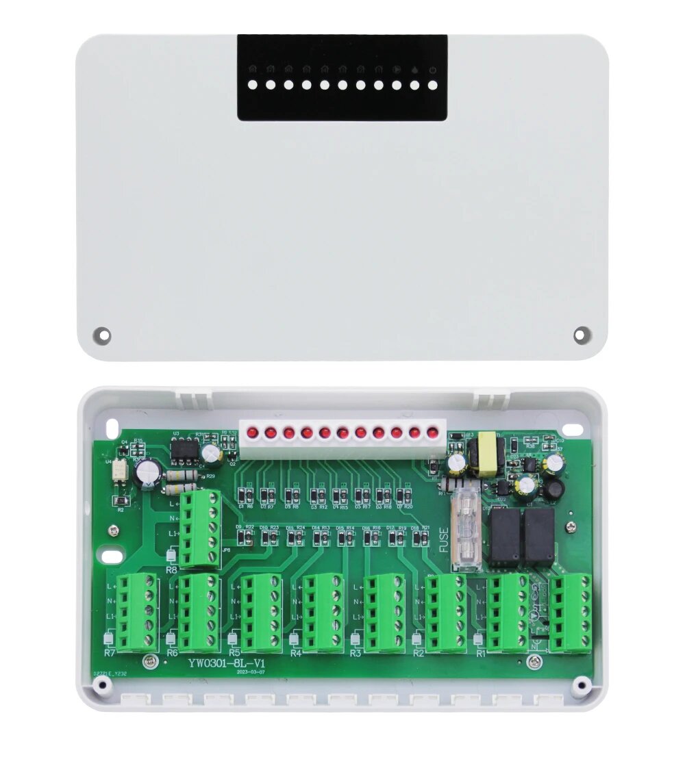 Контроллер подогрева пола Beok Tuya 8-зонный CCT-28