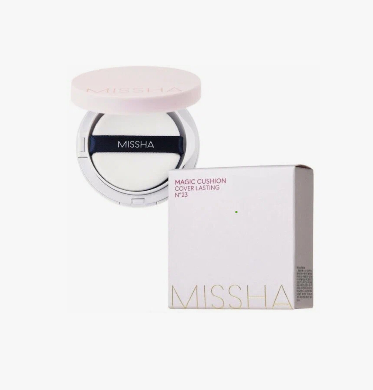 Тональный кушон MISSHA Magic Cushion Cover Lasting с увлажняющим эффектом и устойчивым покрытием SPF 50. Тон 23, 15 г